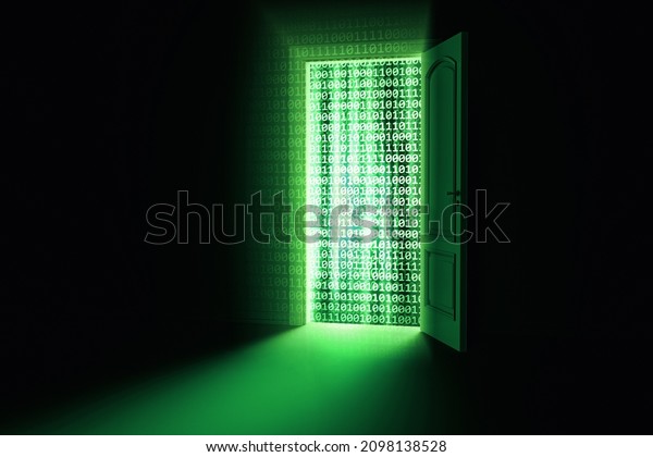 Door Matrix 3d Rendering Image Stock Illustration 2098138528 | Shutterstock