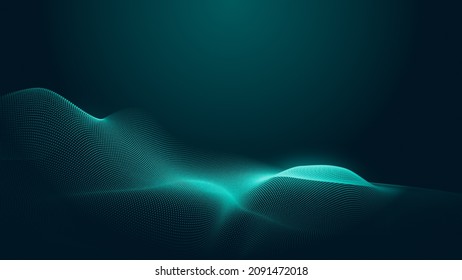 771 Dot green wave light screen gradient texture background Images ...