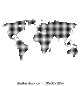 Dotted World Map Raster Composition World Stock Illustration 1060293854 ...