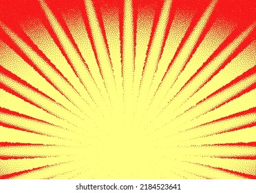 Dotwork Sun Rays Card Poster Stippled Stock Illustration 2184523641 ...