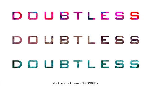 Doubtless Word Stock Illustration 338929847 | Shutterstock