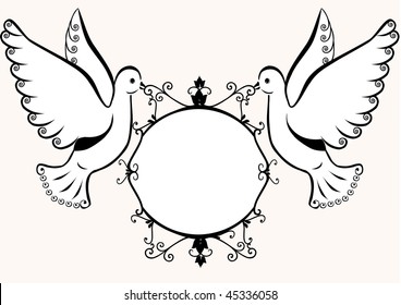 Dove Bird Stylized Stock Vector (Royalty Free) 151695062 | Shutterstock