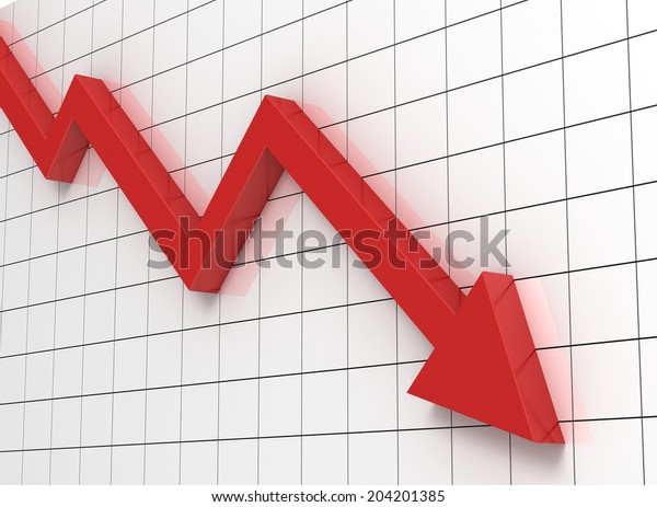Down Graph Arrow Stock Illustration 204201385 | Shutterstock