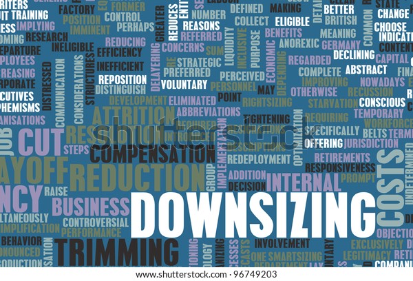 Downsizing Job Corporate Workplace Stock Illustration 96749203 ...