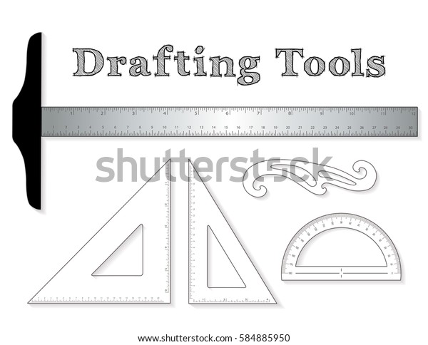 Drafting Tools Architecture Engineering Aluminum Tsquare Stock ...