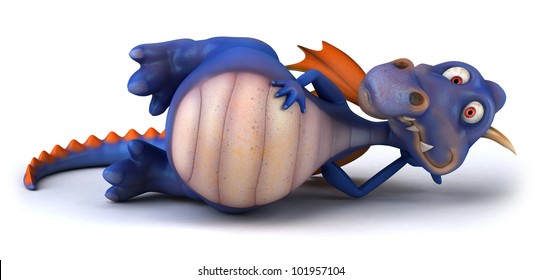 Illustration Sloth Dragon Monster Isolated On Stock Illustration 344166377