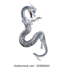 3d Digital Render Golden Eastern Dragon Stock Illustration 188770583