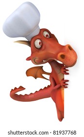 Dragon Chef Stock Illustration 81937777