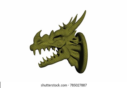 Dragon Head 3d Rendering Stock Illustration 785027890 | Shutterstock
