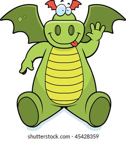 Dragon Sitting Stock Illustration 45428359 | Shutterstock