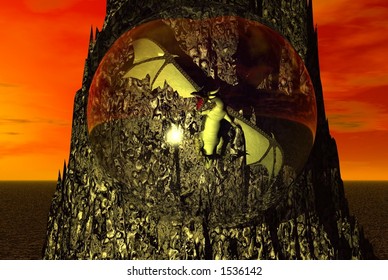 Dragon Traped Stock Illustration 1536142 | Shutterstock