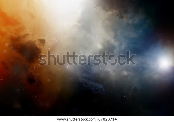 Dramatic Background Dark Sky Bright Light Stock Illustration 87823714
