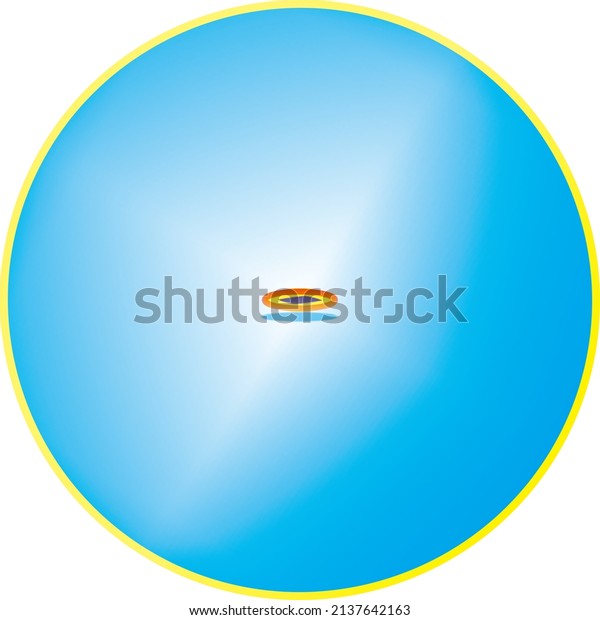 Draw Circle Light Blue Base Color Stock Illustration 2137642163 ...