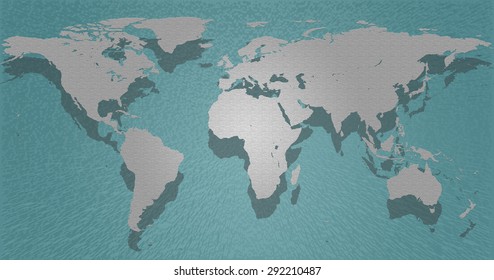 Map World Planisphere Geographical Map Cartography: ilustrações stock ...