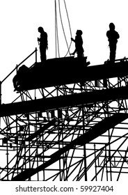 Drawing Building Structures Working Stock Illustration 49185922 ...