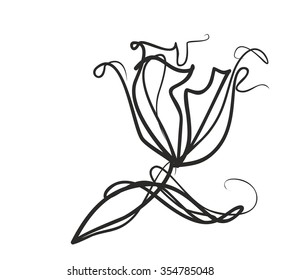 Beautiful Spring Leucojum Flowers Your Designmono Stock Vector (Royalty ...