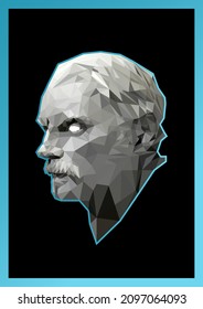 Drawing Human System Triangles Polygons Stock Illustration 2097064093 ...