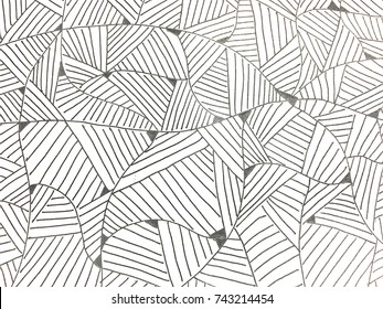 Drawing Pattern Pen Line 스톡 일러스트 743214454 | Shutterstock