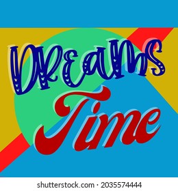 Dreamtime Effect Text Design Logo Stock Illustration 2035574444 ...