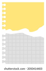 Drew Paper Texture Various Notes Stock Illustration 2050414403 ...
