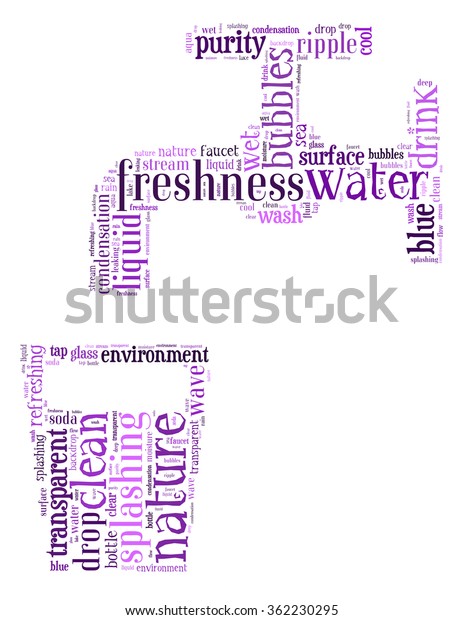 Drinking Water Word Cloud Concept On Stock Illustration 362230295 ...