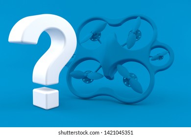 Drone Background Question Mark Blue Color Stock Illustration 1421045351 ...