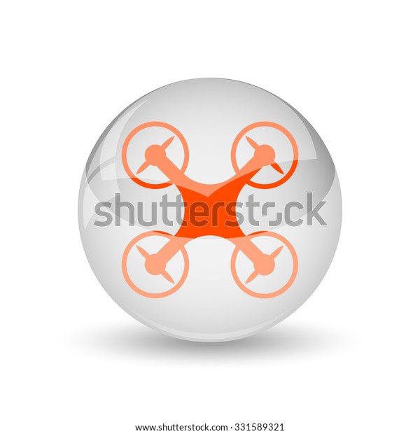 Drone Icon Internet Button On White Stock Illustration 331589321