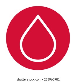 Round Drop Icon White Background Stock Illustration 1561817314 ...
