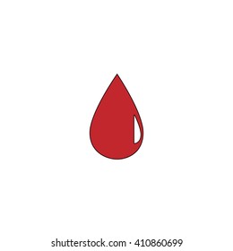 Drop Simple Red Icon On White Stock Illustration 410860699 | Shutterstock