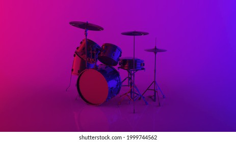Drum Kit Set Isometric View Isolated Stock Illustration 1999744562 ...
