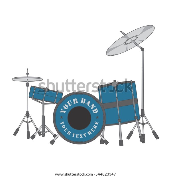 Drum Set Cartoon Stock Illustration 544823347