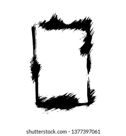 Dry Brush Frames Hand Drawn Artistic Stock Illustration 1377397061 ...