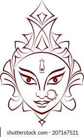 2,801 Durga line art Stock Illustrations, Images & Vectors | Shutterstock