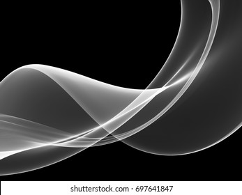 Dynamic Black White Wave Background Stock Illustration 697641847