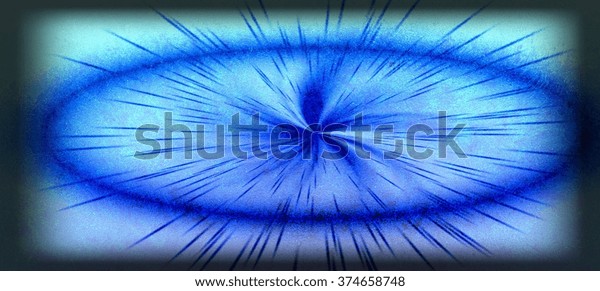 Dynamic Blue Light Explosion Illustration Stock Illustration 374658748 ...