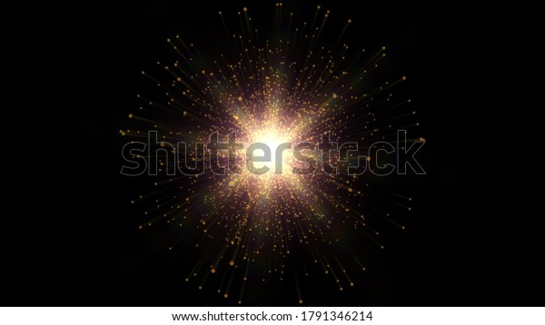 Dynamic Gradients Background Glow Explosion Render Stock Illustration ...