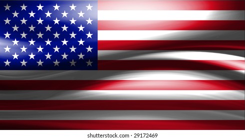 Dynamic Representation Usa Flag Motion Effects Stock Illustration 29172469