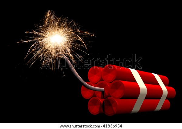 Dynamite Fuse Burning Stock Illustration 41836954 | Shutterstock