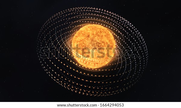 Dyson Swarm 3d Rendering Stock Illustration 1664294053 | Shutterstock