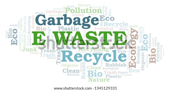 E Waste Word Cloud Stock Illustration 1345129331 | Shutterstock