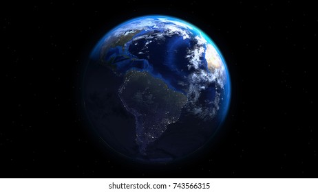 Earth 3d Render Stock Illustration 743566315 | Shutterstock