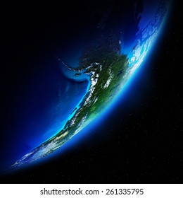 Earth Continents Elements This Image Furnished Stock Illustration ...