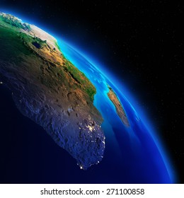 Earth Continents Elements This Image Furnished Stock Illustration ...