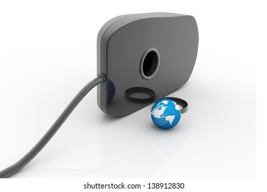 Earth Globe Computer Mouse Stock Illustration 138912830 | Shutterstock