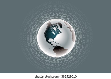 Earth Globe Numbers Stock Illustration 383529010 | Shutterstock