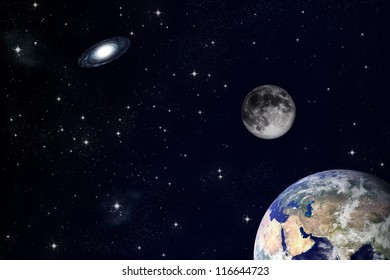 Conjunction Moon Mars Uranus Meeting Mars Stock Photo (Edit Now) 1899349954