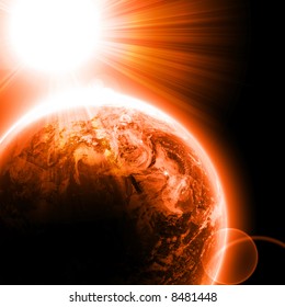 Earth View Stock Illustration 8481448 | Shutterstock