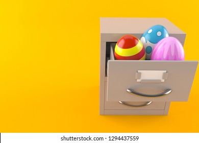 Easter Eggs Inside Archive Locker Isolated Stock Illustration ...