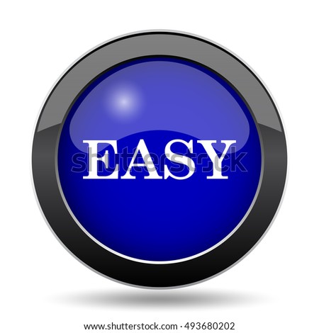 Easy Icon Internet Button On White Stock Illustration 493680202 ...