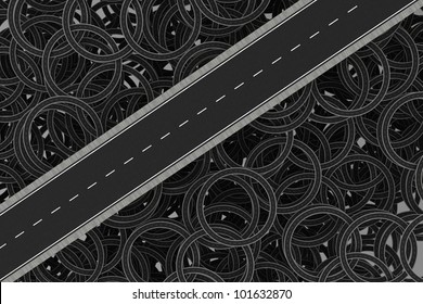 Easy Road Stock Illustration 101632870 | Shutterstock